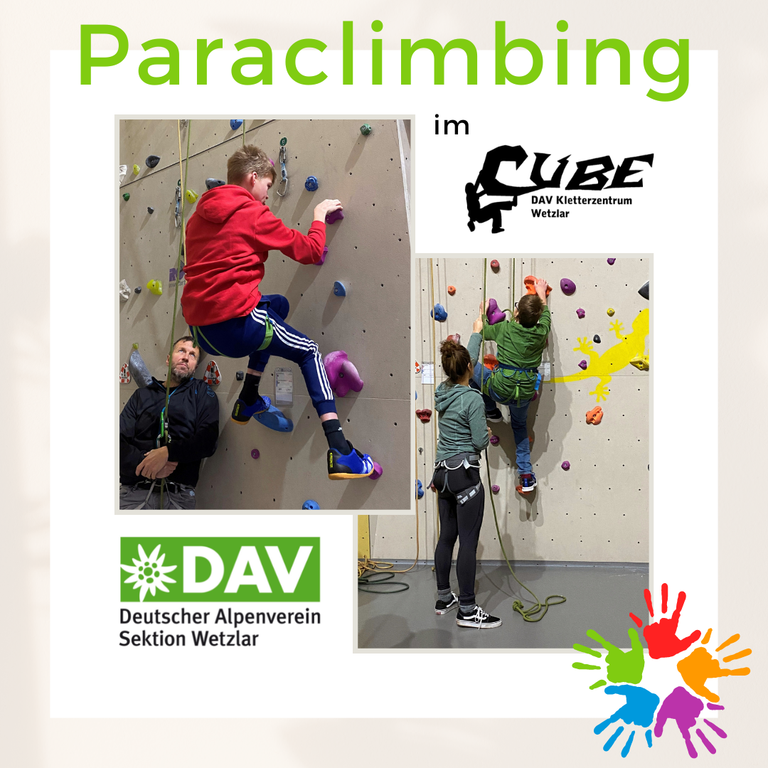 Paraclimbing im Cube - DAV Cube Kletterzentrum Wetzlar